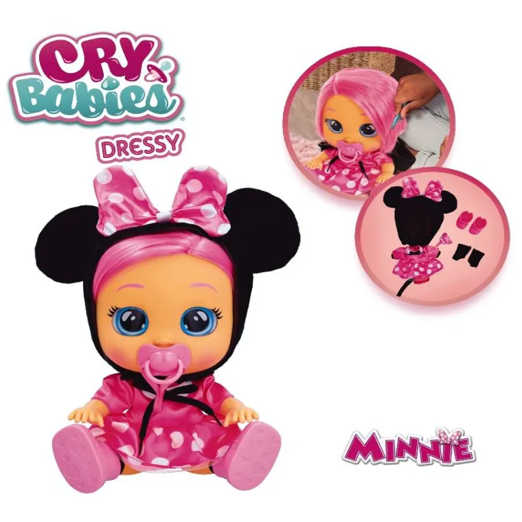 Cry Babies Dressy Disney Minnie Edition ca. 35cm – IMC Toys - Sommer ...